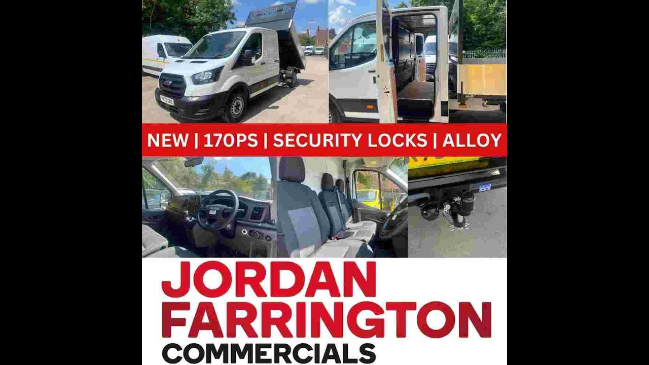 2023 '73 reg' FORD TRANSIT DOUBLE CAB TOOL STORAGE TIPPER 170PS ALLOY ...