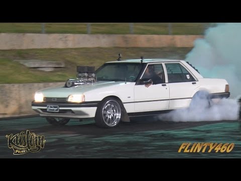 BLOWN XF FALCON "BANKRUPT" DEBUT SKID AT THE PERTH MOTORPLEX - YouTube