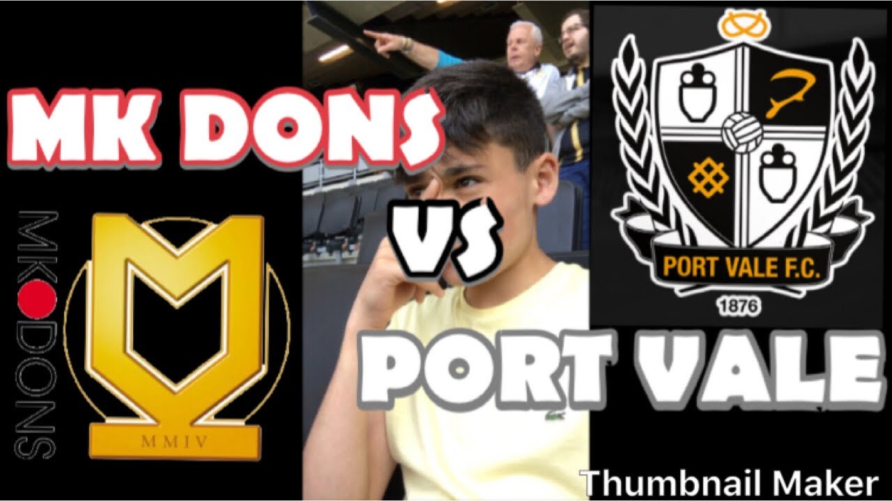 MK Dons VLOG 2018/19 Season | MK Dons VS Port Vale | (HOME) - YouTube