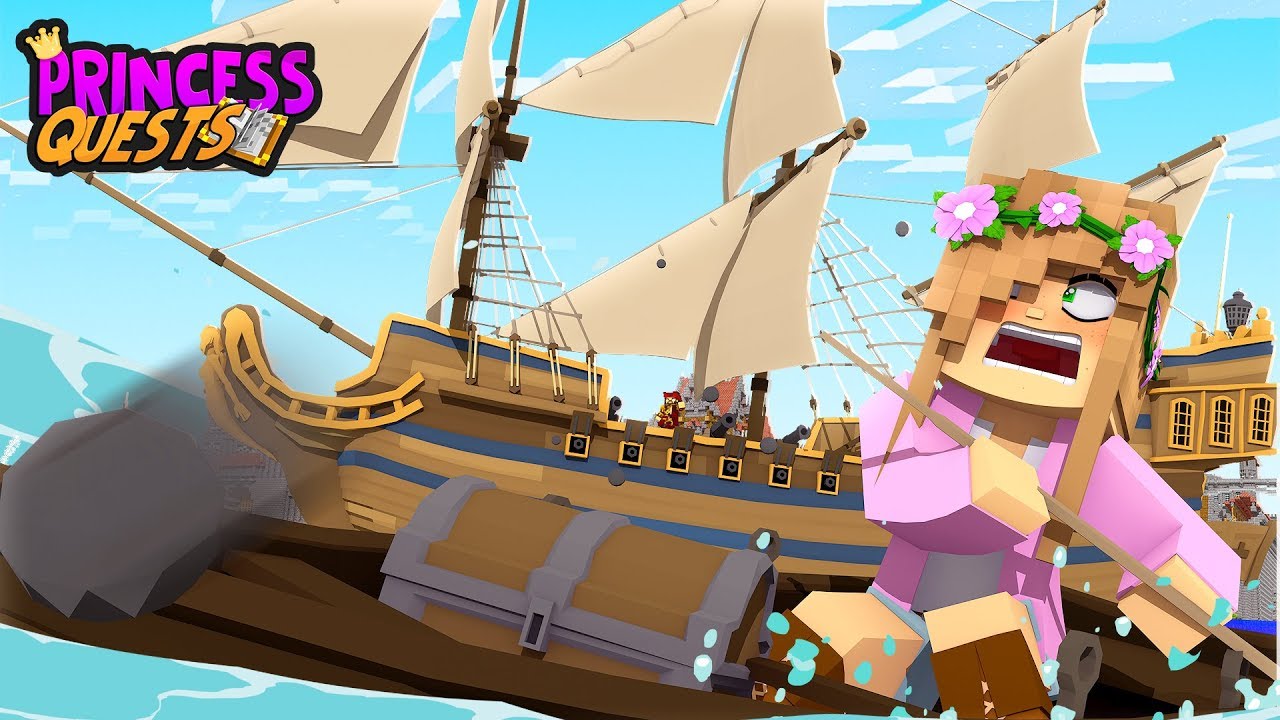 PIRATES ATTACK MY NEW KINGDOM !! Minecraft Princess Quests | Little ...