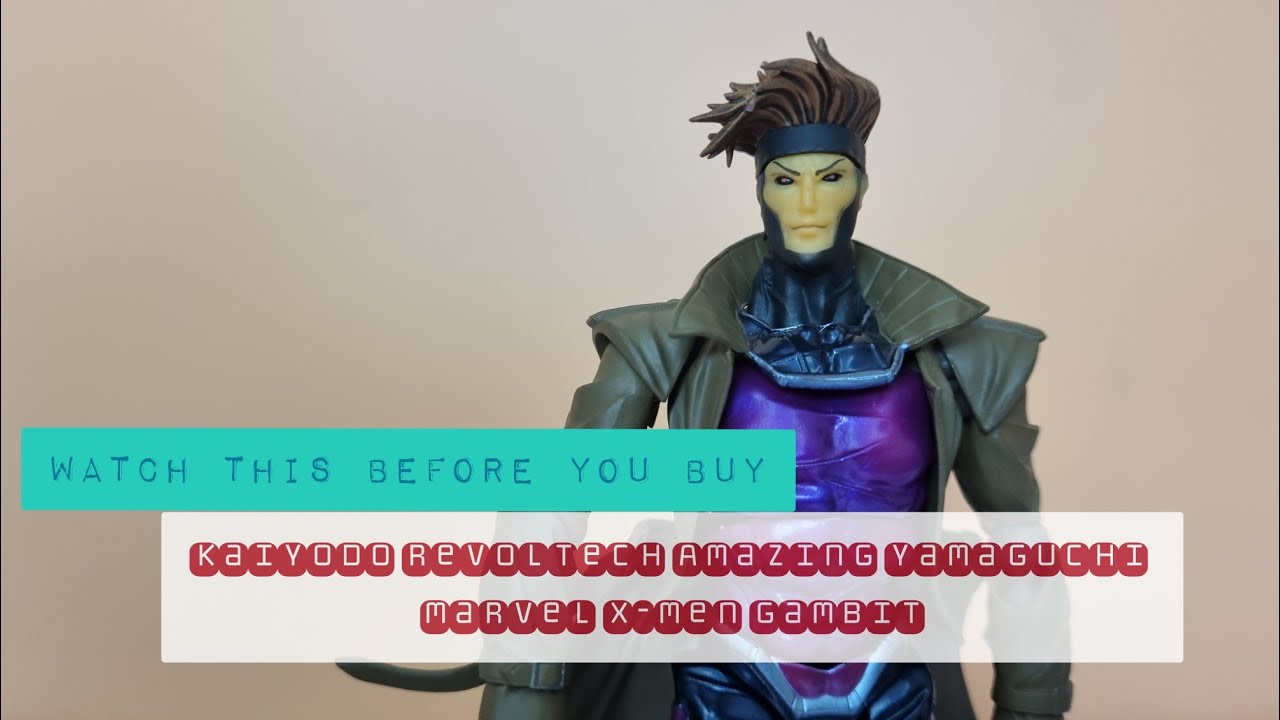 Kaiyodo Revoltech Amazing Yamaguchi Marvel X-Men Gambit Action Figure ...