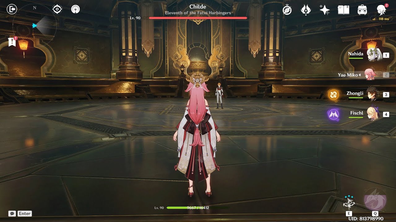 LvL 90 Yae Miko Vs Childe Boss Fight || Genshin Impact - YouTube