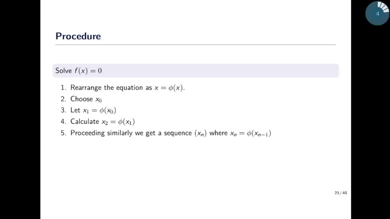 Description for Iteration Method - Part 1: Procedure - YouTube