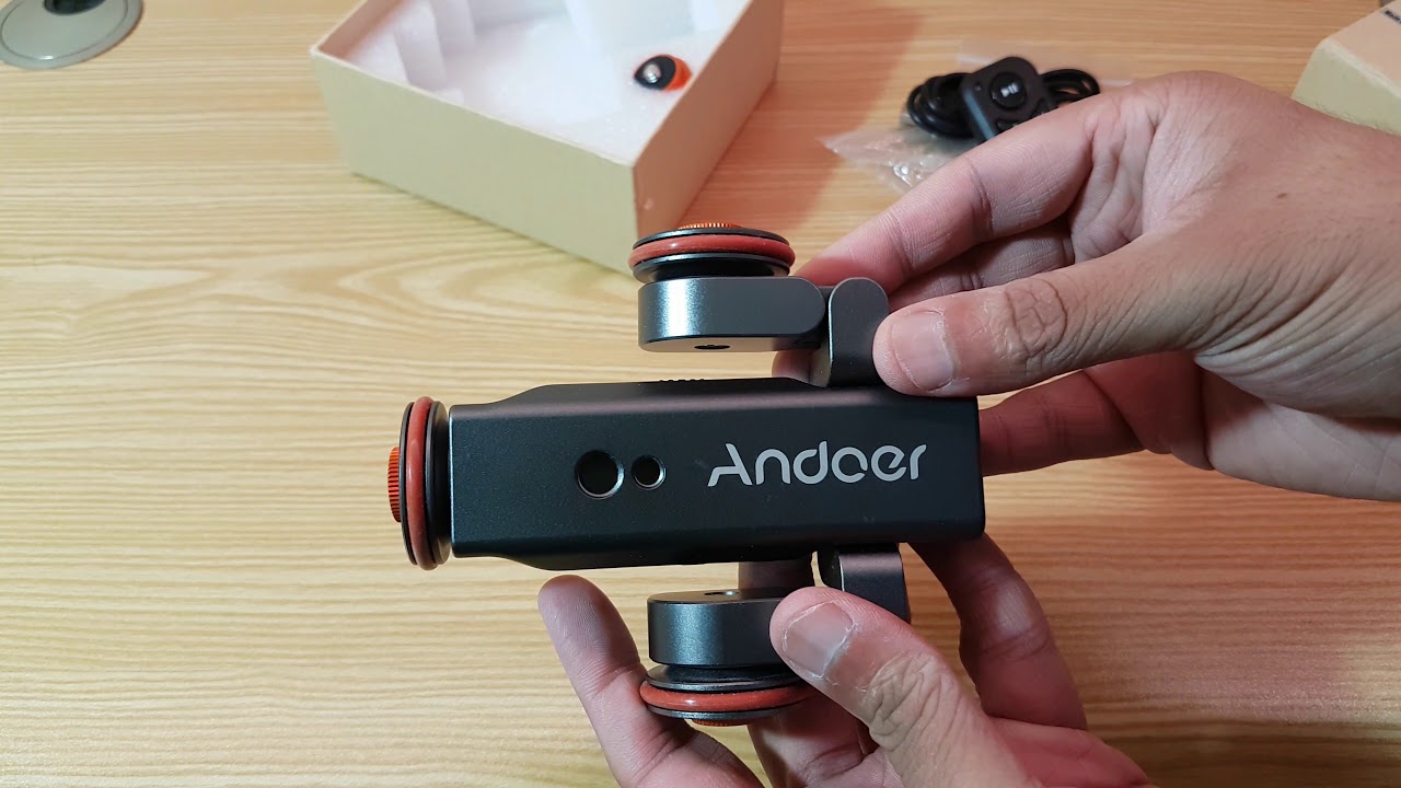 Andoer Motorized Slider Overview - Andoer L4 Autodolly with Wireless ...