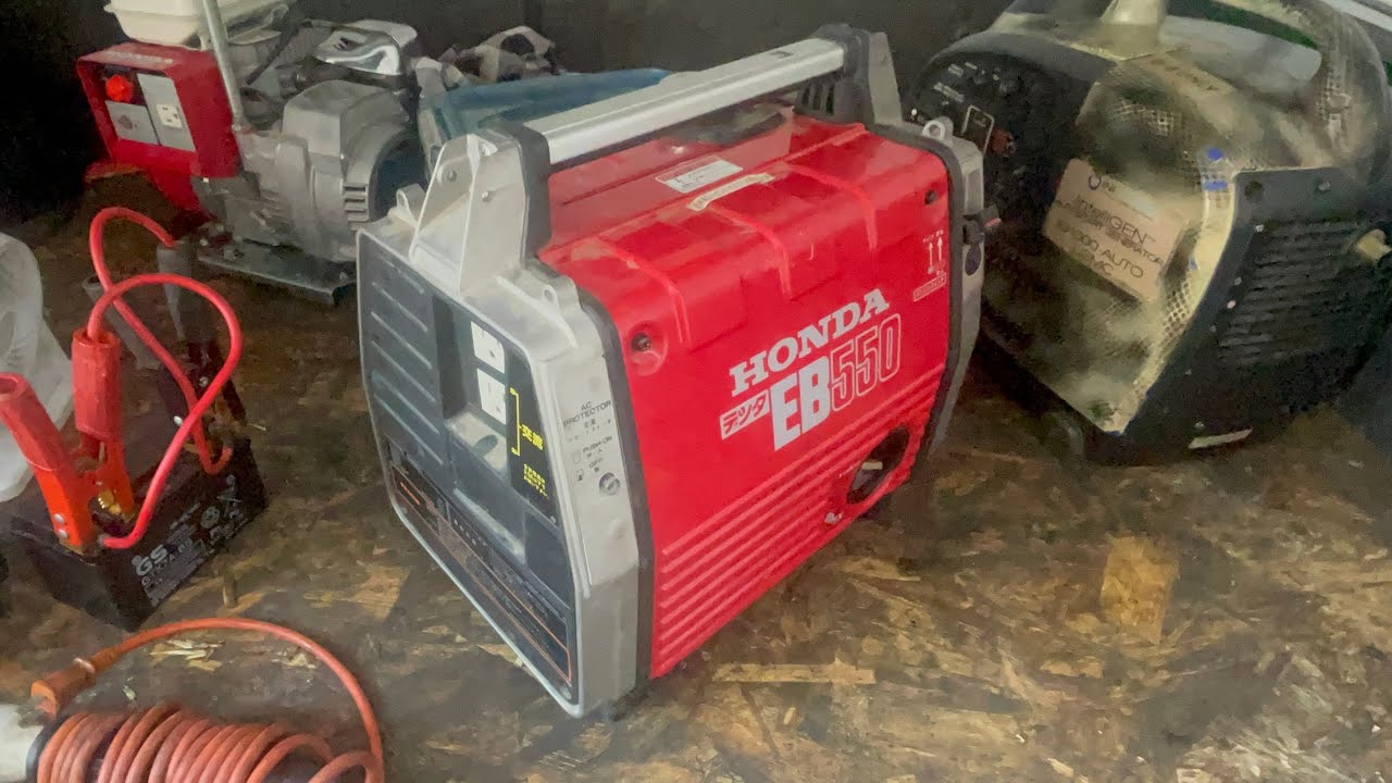 Vintage Honda EB550 JDM generator - YouTube