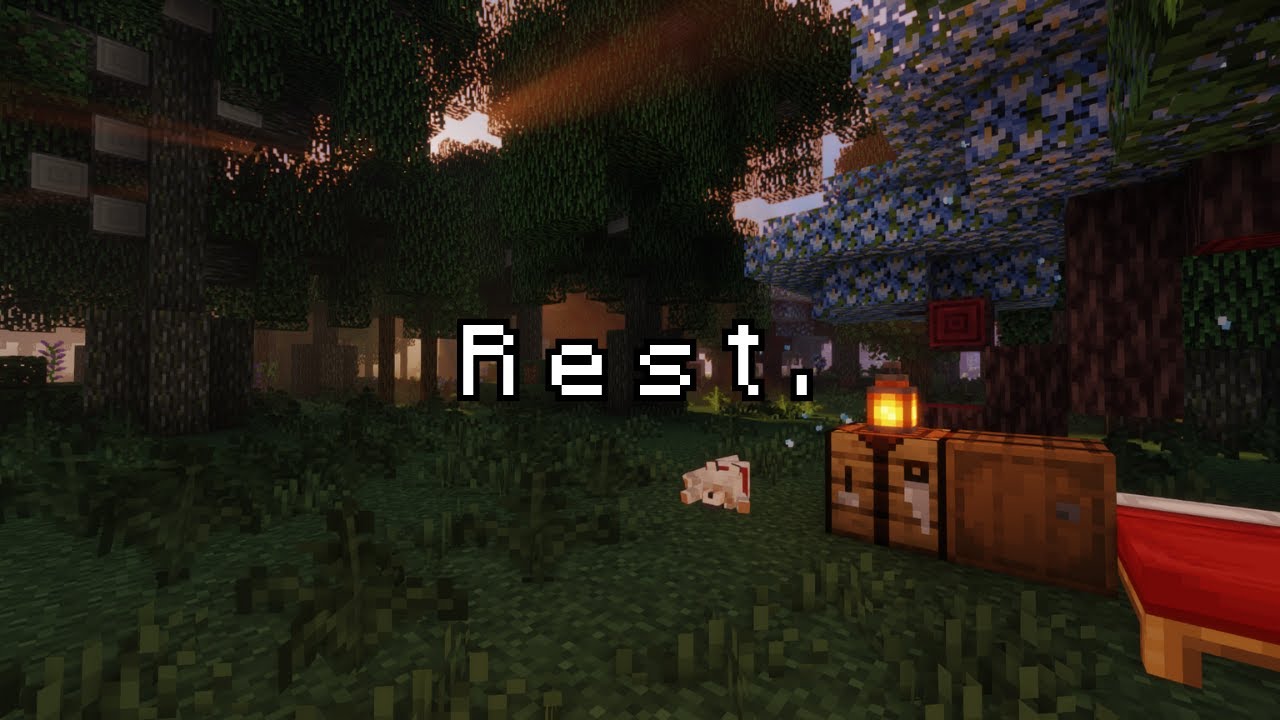 Just Rest . (minecraft music box w/ ambiance - YouTube