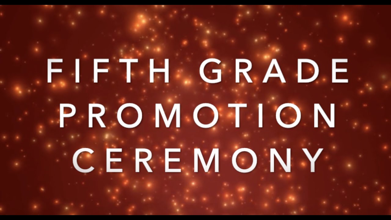 Castle Hill Elementary School's Fifth Grade Promotion Ceremony - YouTube