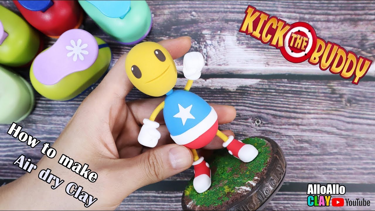 Clay figure/DIY┃kick the buddy:forever┃Game - Air dry Clay Tutorial ...
