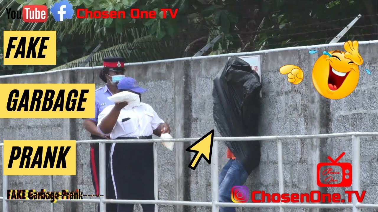 FAKE GARBAGE PRANK - TRY NOT TO LAUGH 🗑️🔥🤣😂 - YouTube
