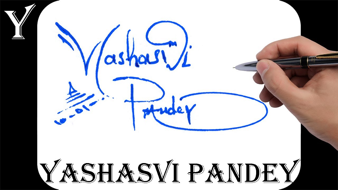 Yashasvi Pandey name signature design - Y signature style - How to ...
