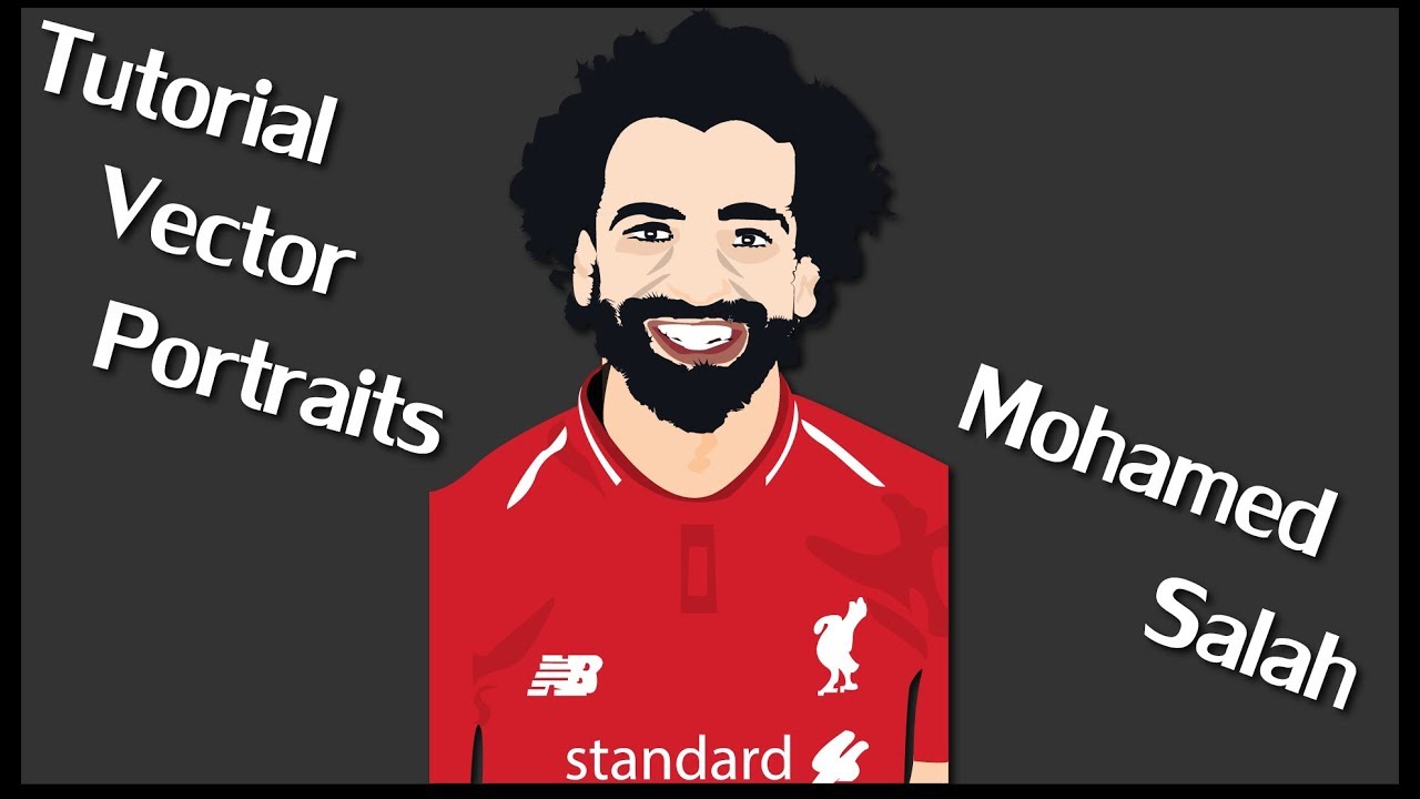 Vector Portrait Tutorial with pen tool Adobe Illustrator cc Mohamed ...