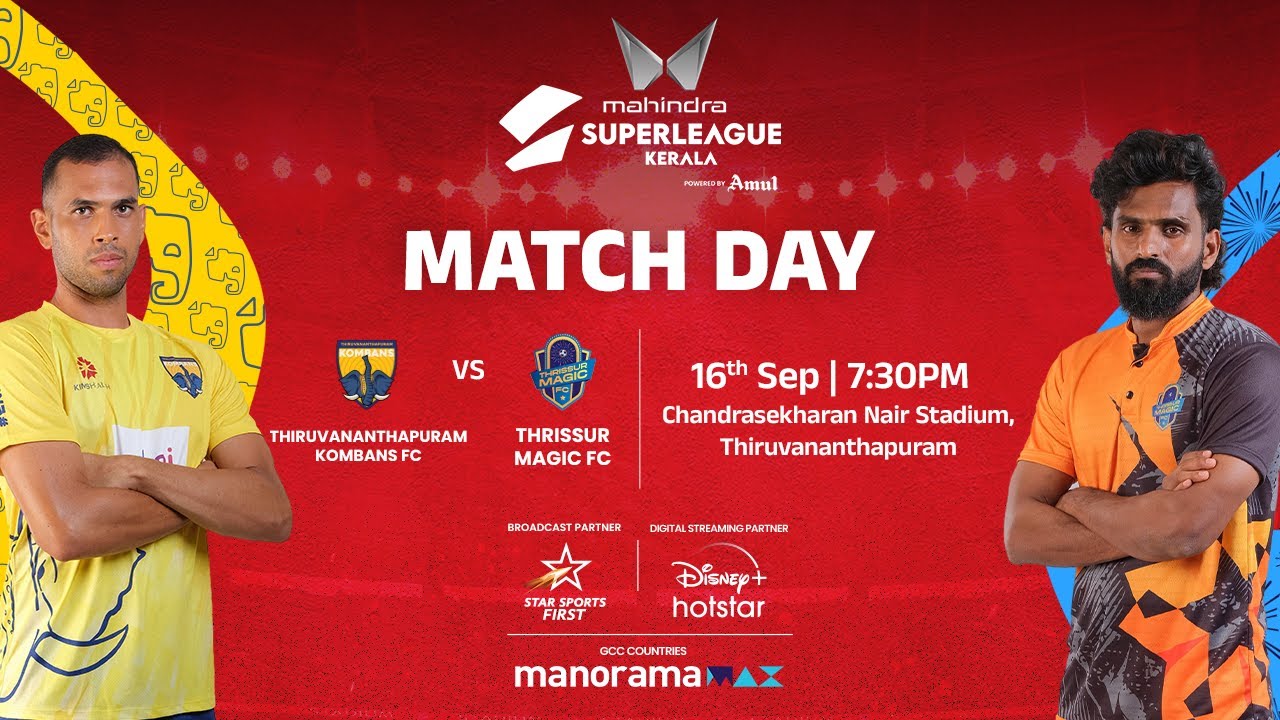 Super League Kerala - Match 6 THIRUVANANTHAPURAM KOMBANS FC vs THRISSUR ...