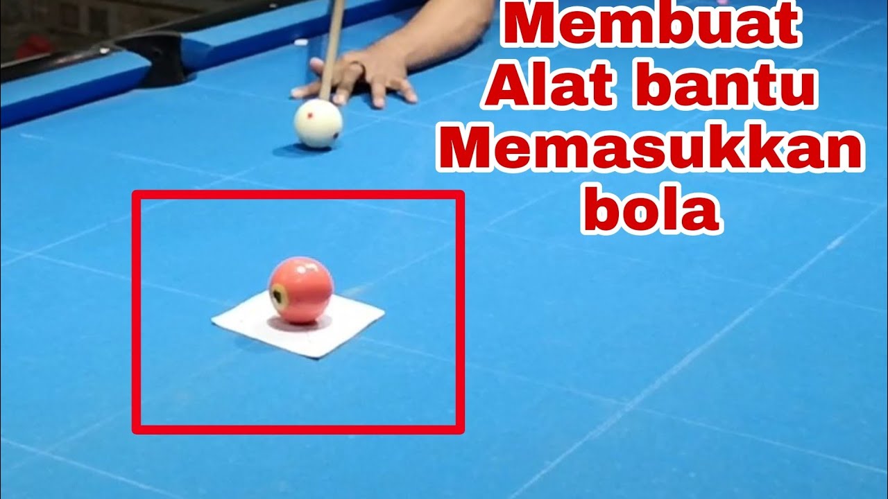 Tutorial billiard pemula - alat sederhana latihan memasukkan bola - YouTube