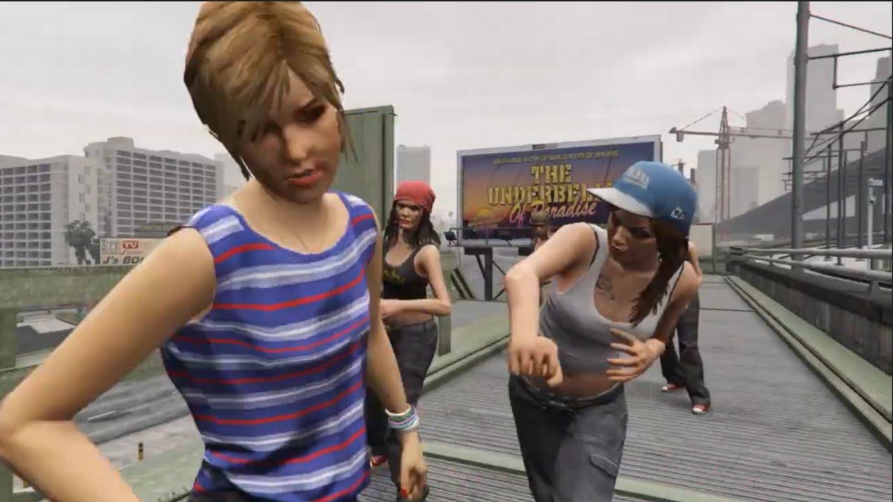 GTA 5 - My best girl fight - YouTube