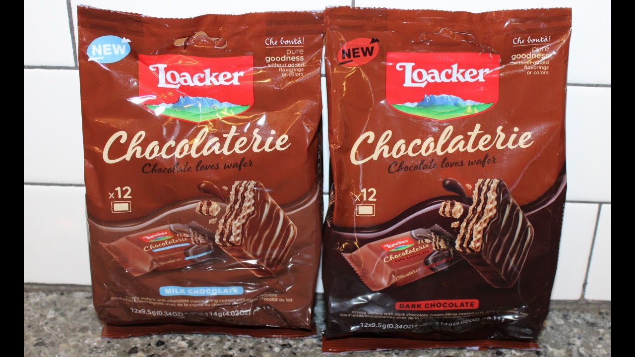 Loacker Chocolaterie Milk Chocolate & Dark Chocolate Coated Review ...