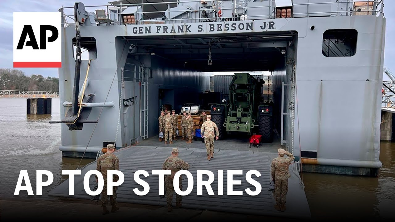 Army vessel carrying equipment to build temporary pier in Gaza on its ...