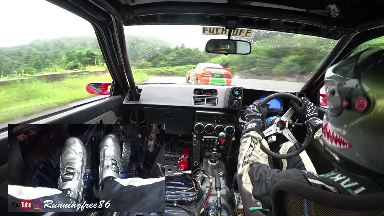 AE86 OLD SCHOOL DRIFT EBISU SOUTH COURSE IN THE RAIN 2021 - YouTube