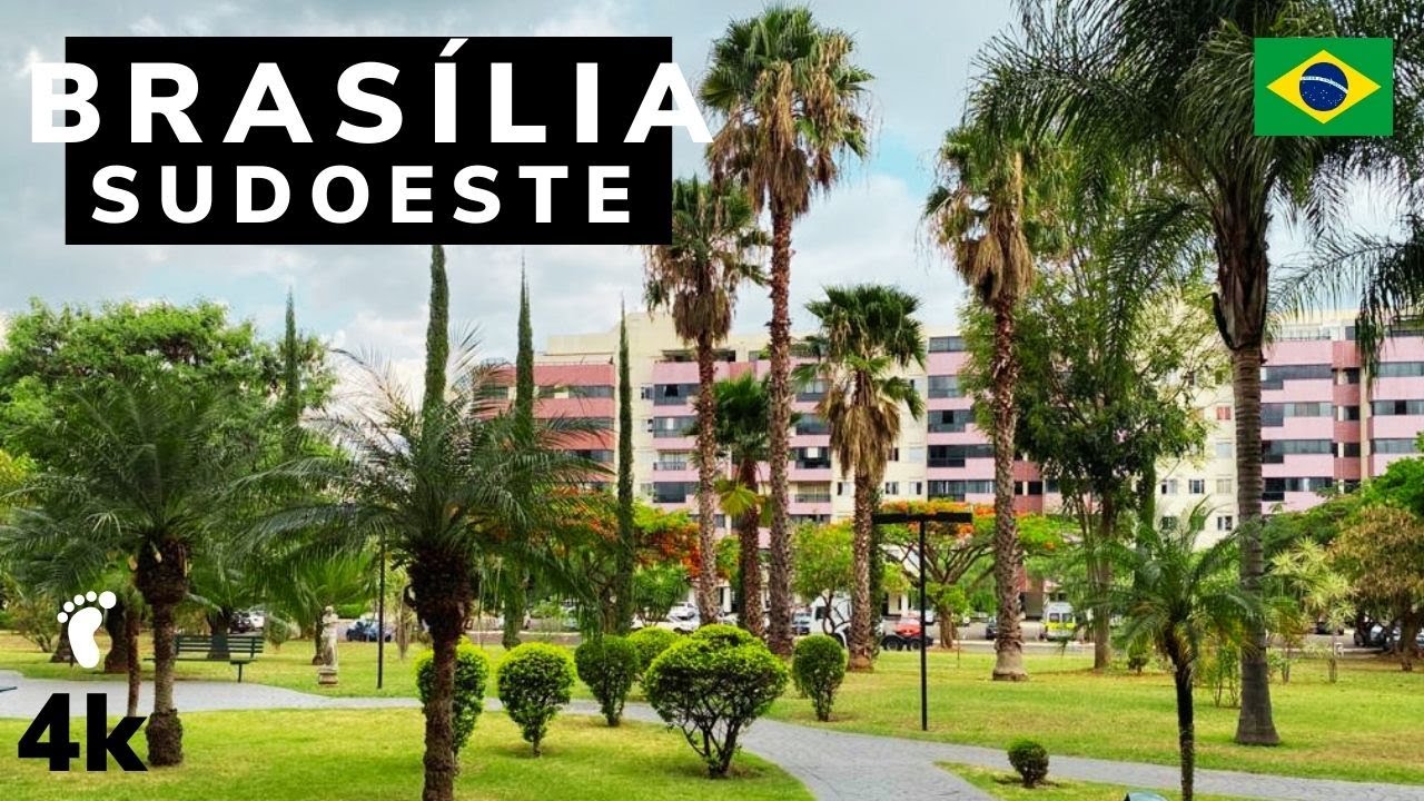 [4K] Walking in a rich neighborhood in the capital of Brazil. 🇧🇷 ...