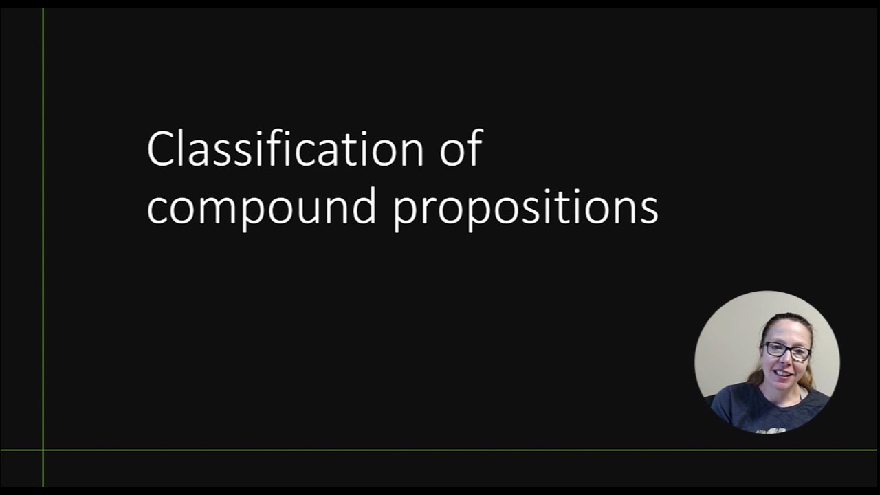 Topic 5.2 - Classification of compound propositions & satisfiability ...