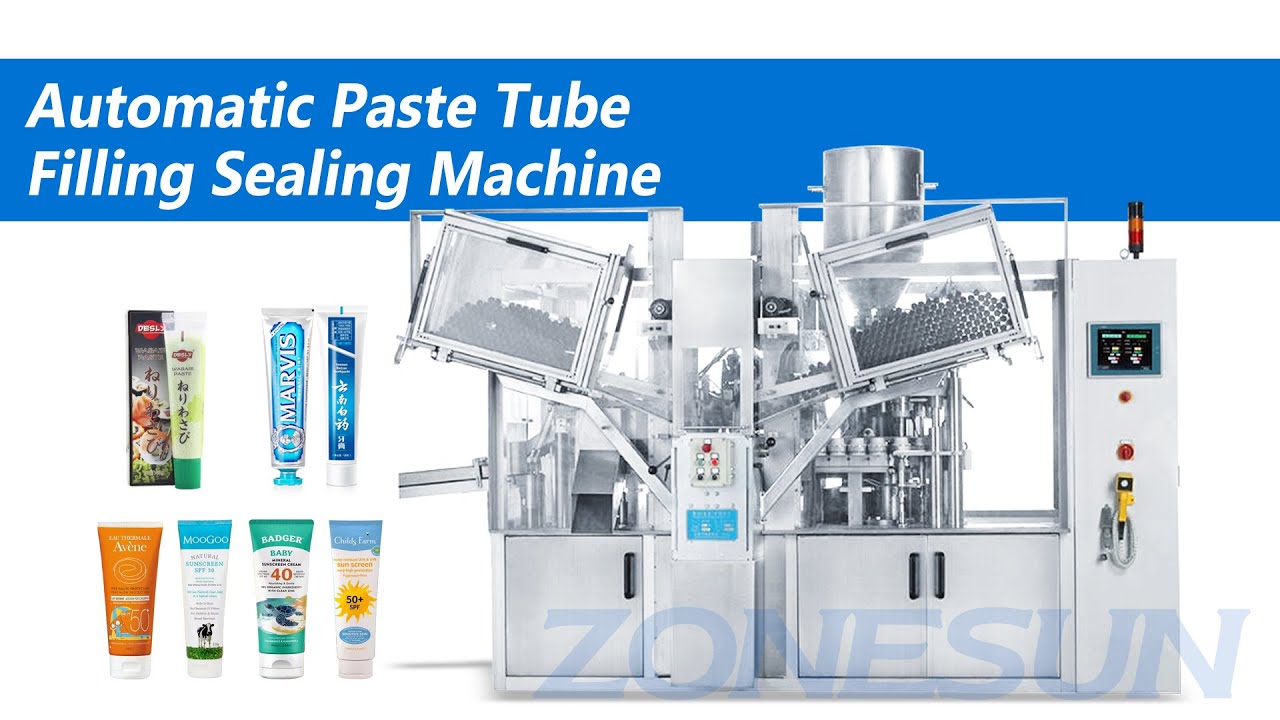How To Use High Speed Automatic Squeeze Paste Tube Filling And Sealing ...