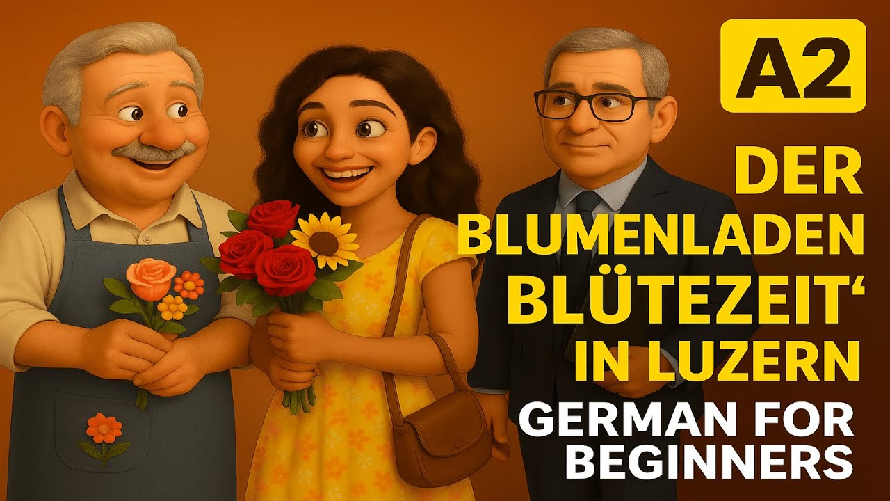 German A2 Story – Real-Life German at a Flower Shop 🌸 | Listening ...