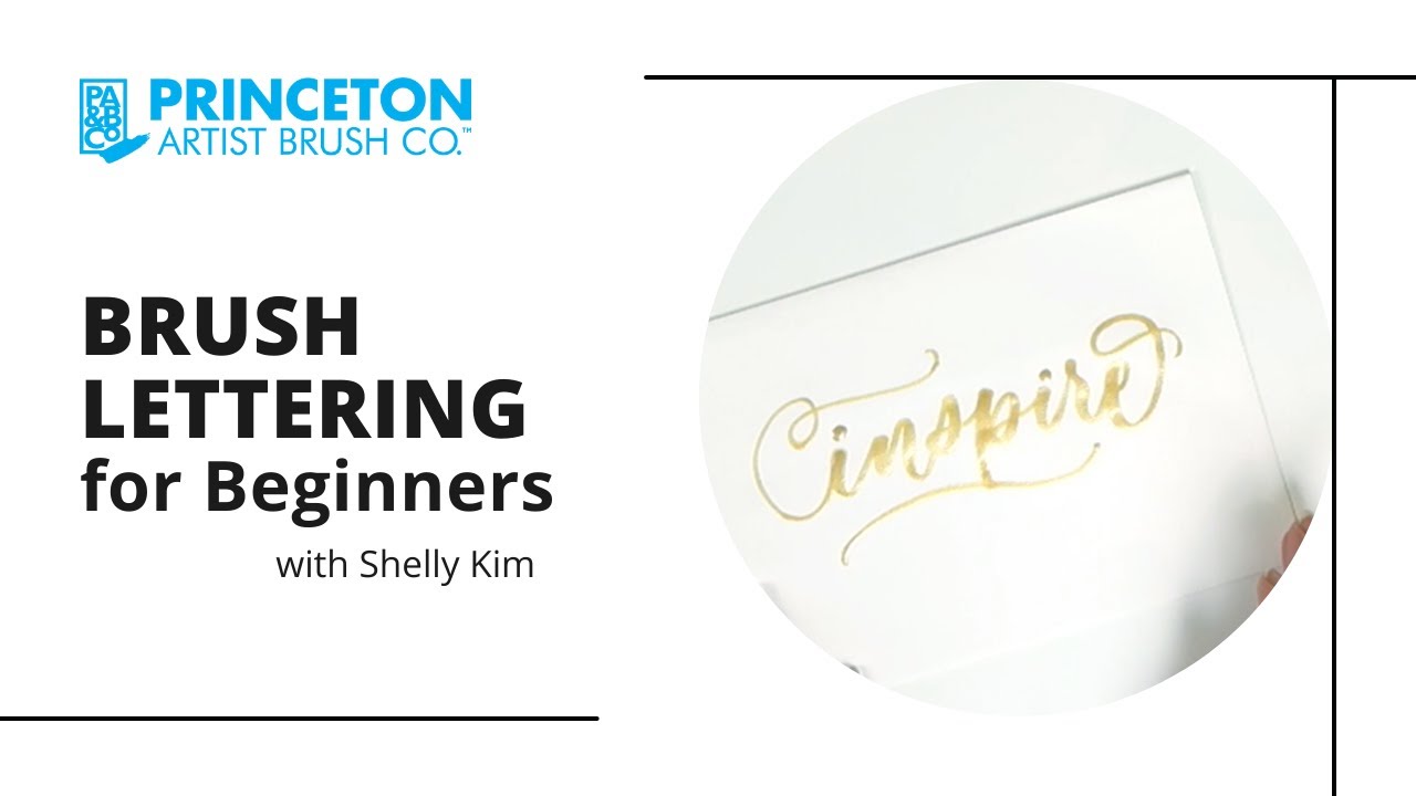 Brush Lettering for Beginners with Shelly Kim - YouTube