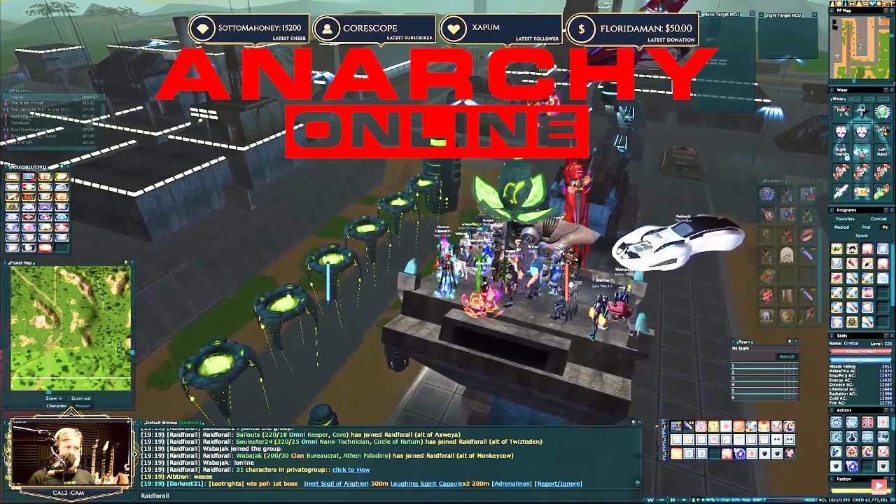 Anarchy Online-Hodor Alien Sectors s35,s28.s13 =ALIENS= Event - YouTube