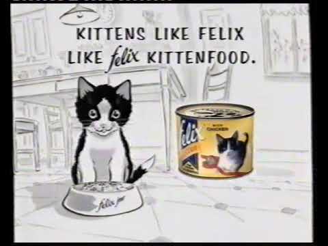 Felix 'Kitten Food' Advert 1996 (VHS Rip) - YouTube