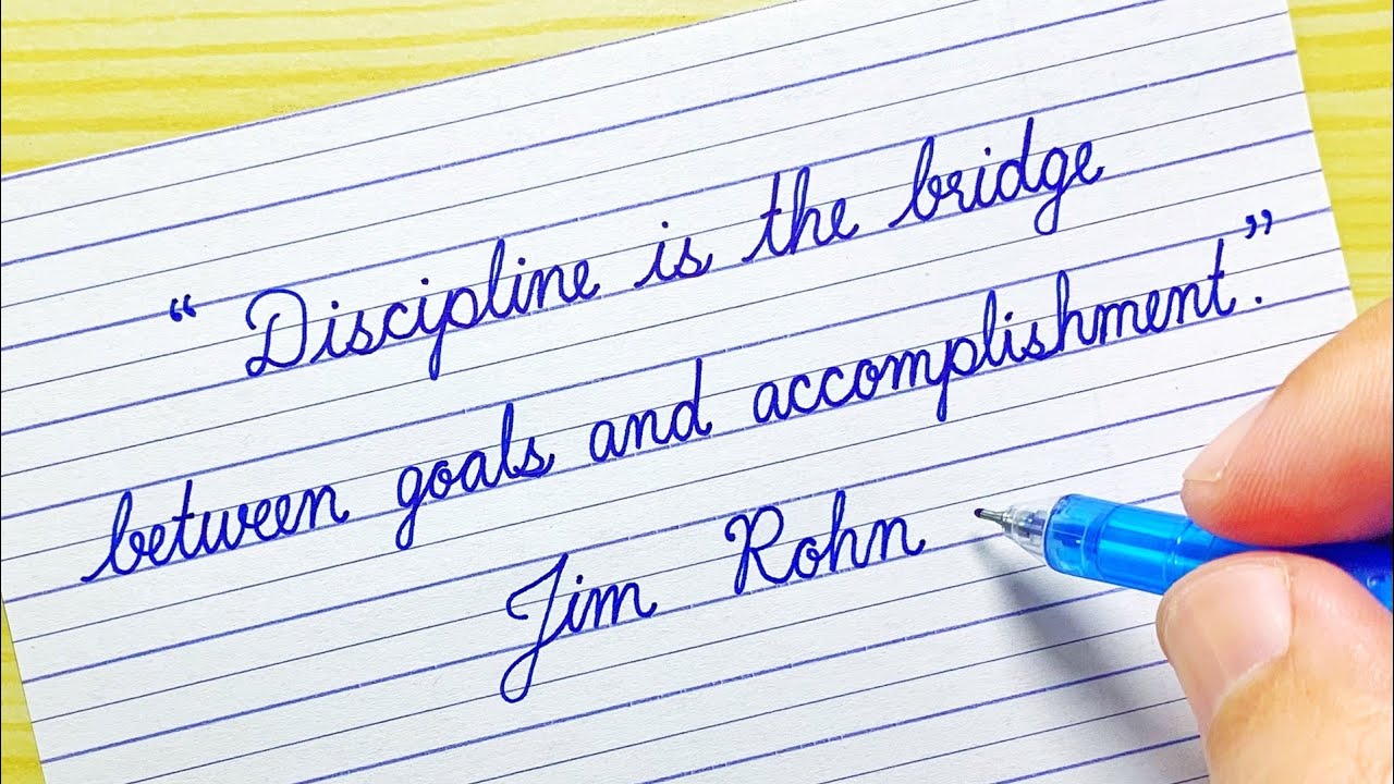 Real Quotes by Jim Rohn | Super clean handwriting | Beautiful English ...