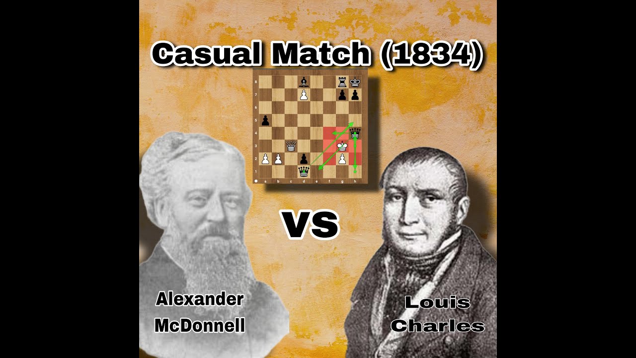 Alexander McDonnell vs Louis Charles Mahe De La Bourdonnais #chessclub0 ...