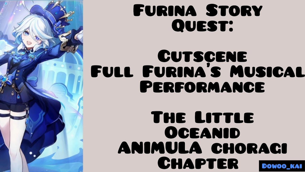 GENSHIN IMPACT - Furina Story Quest- The Little Oceanid |Full Cutscene ...