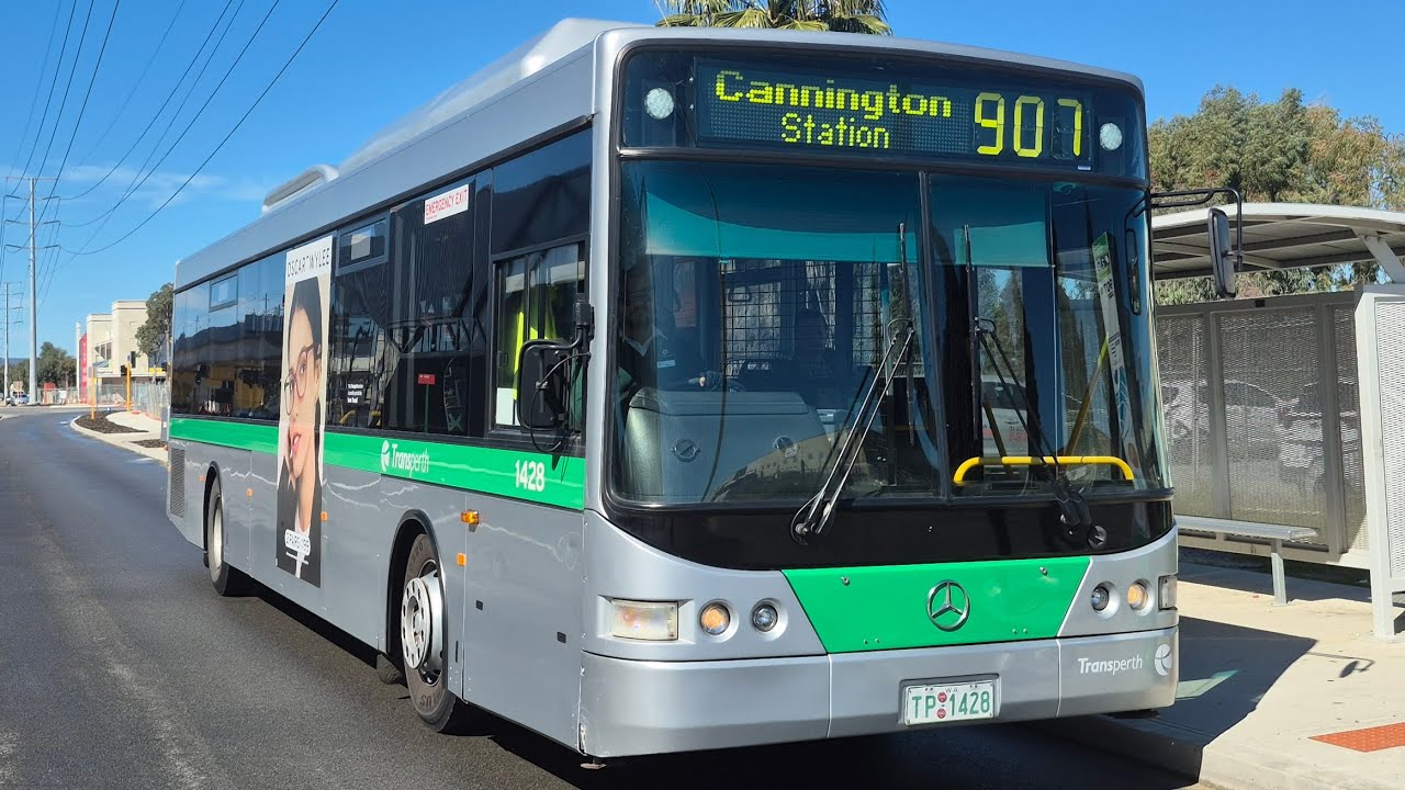Transperth TP1428 Mercedes-Benz OC500LE CNG - YouTube