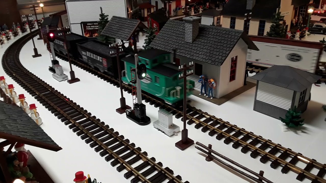2021 Christmas G scale train layout. - YouTube