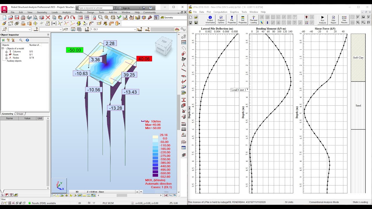 METHOD FOR COMPARISON BETWEEN L-PILE AND AUTO-DESK ROBOT 2023 BY P-Y ...