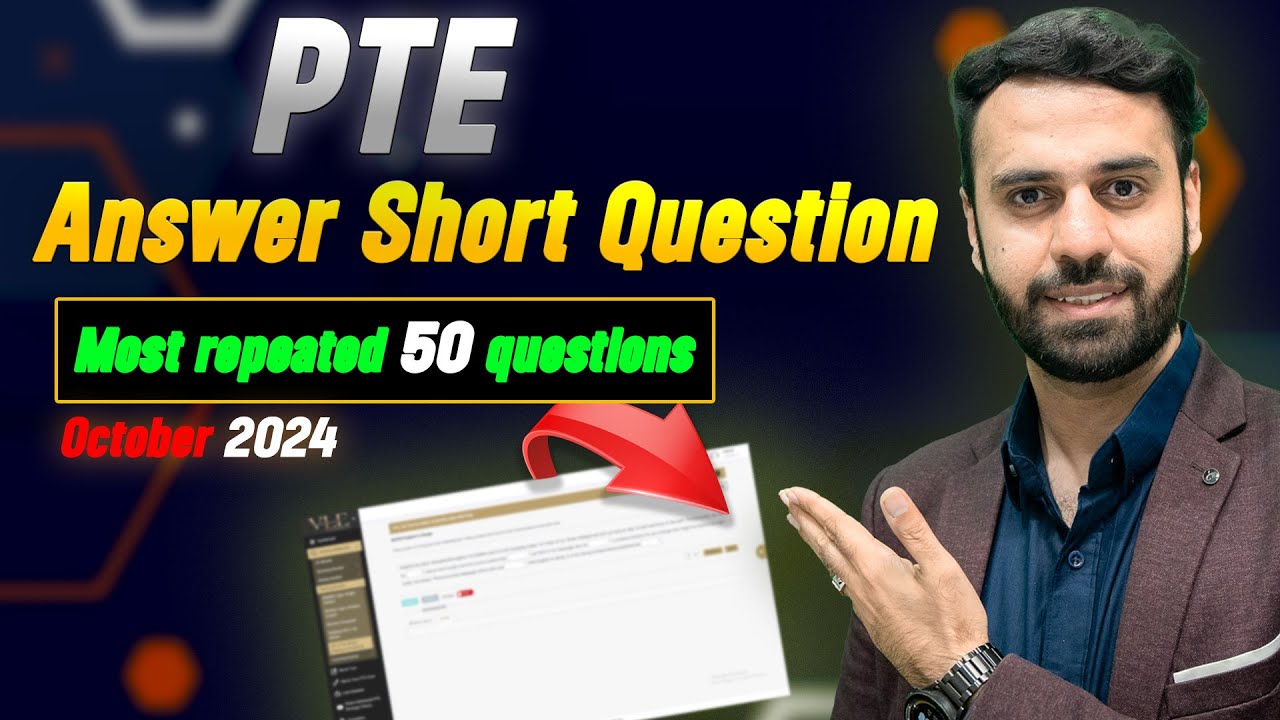 Answer Short Question | Real Exam Predictions October 2024 | Vision Language Experts - YouTube