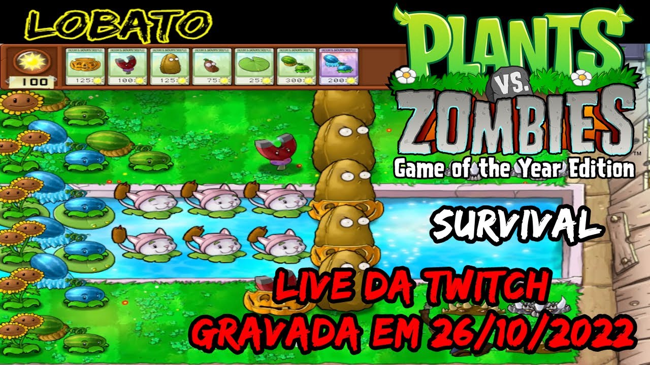 Plants vs Zombies [Live de 26/10/2022] - YouTube