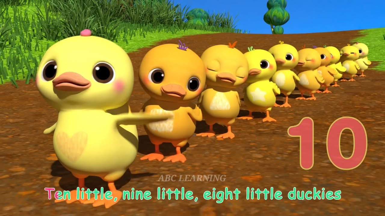 Ten Little Duckies I @abc learning Nursery Rhymes & Kids Songs - YouTube