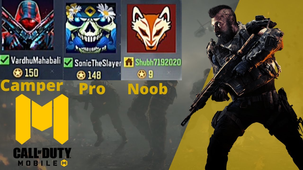 Camper vs pro vs noob | watch till the end | and this happened | call ...