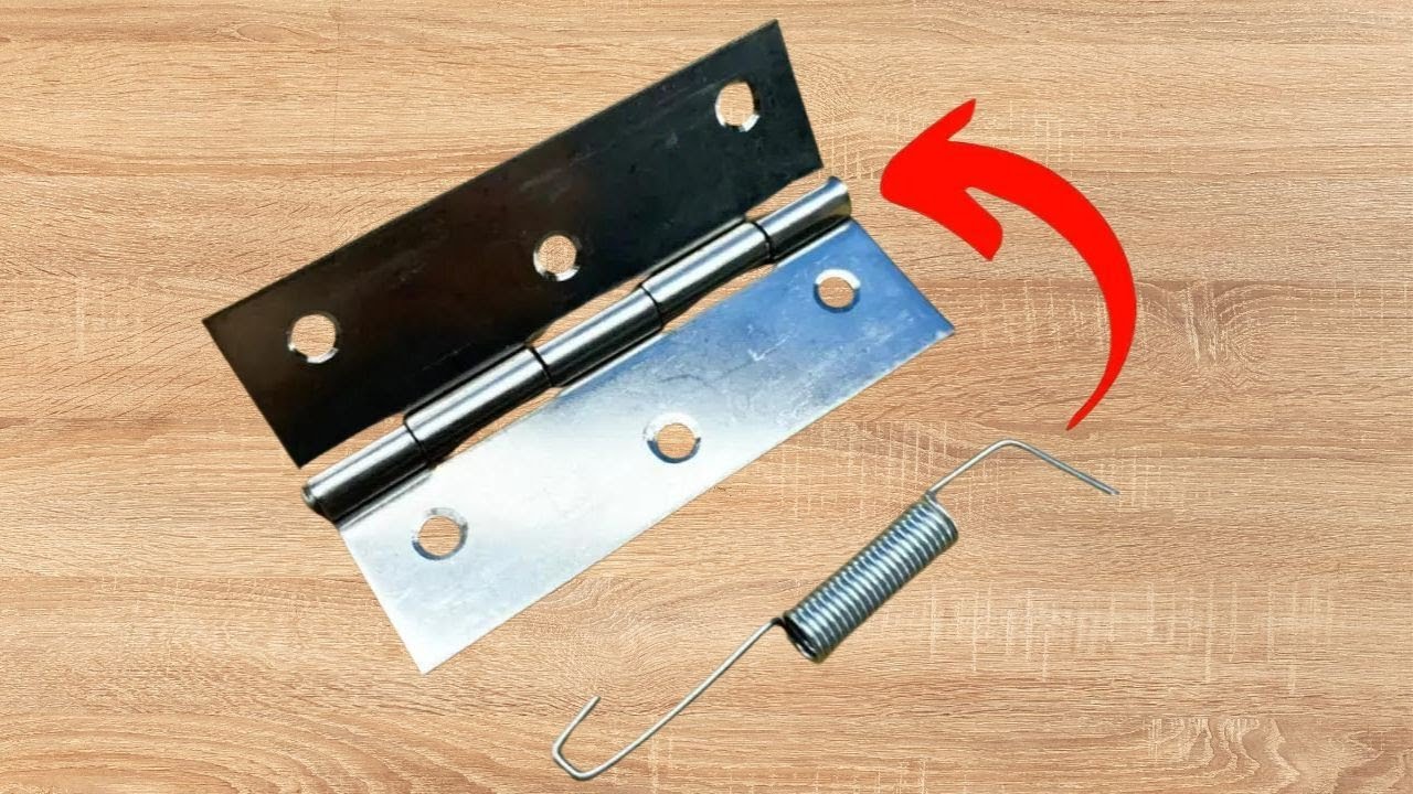 Innovative door hinge featuring a distinctive automatic locking ...