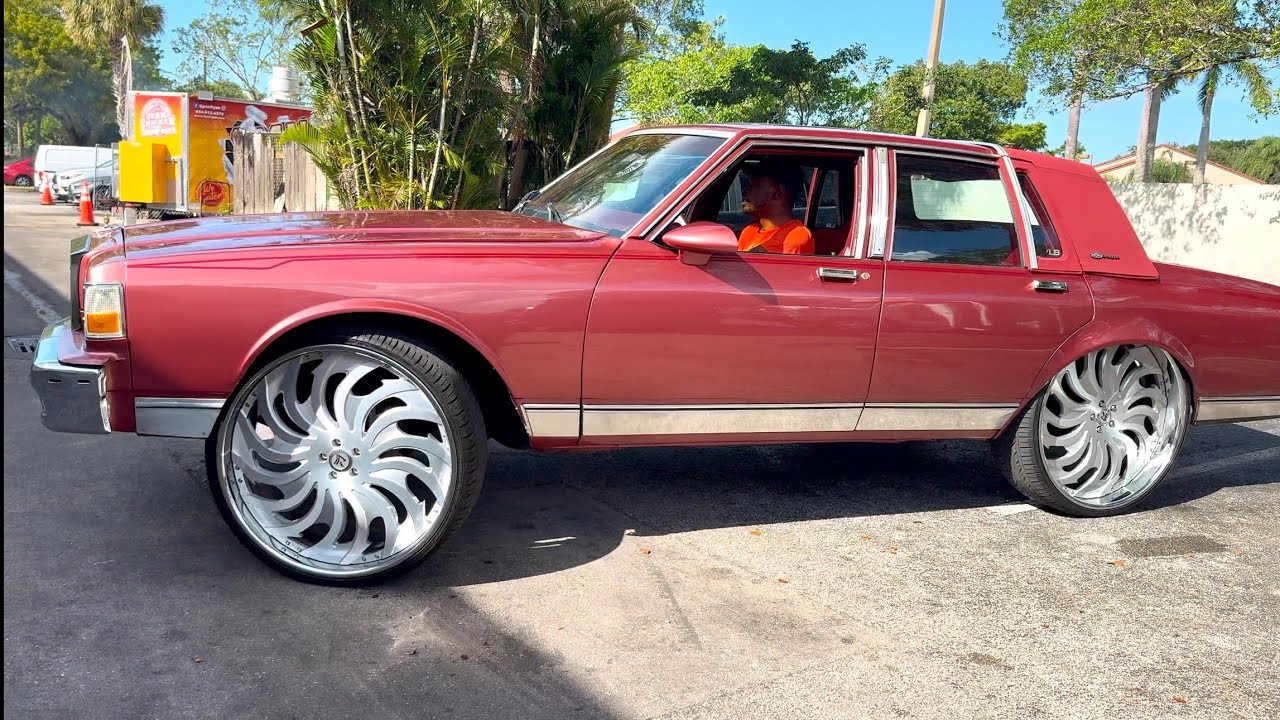 Lowering this Chevy LS Brougham on Big 28's Rucci - YouTube