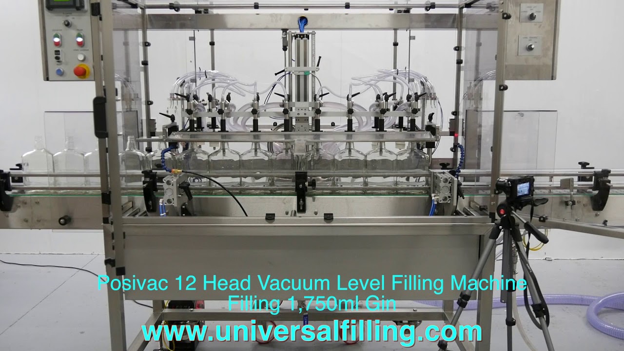 Universal Posivac Vacuum Level Filling Machine - YouTube
