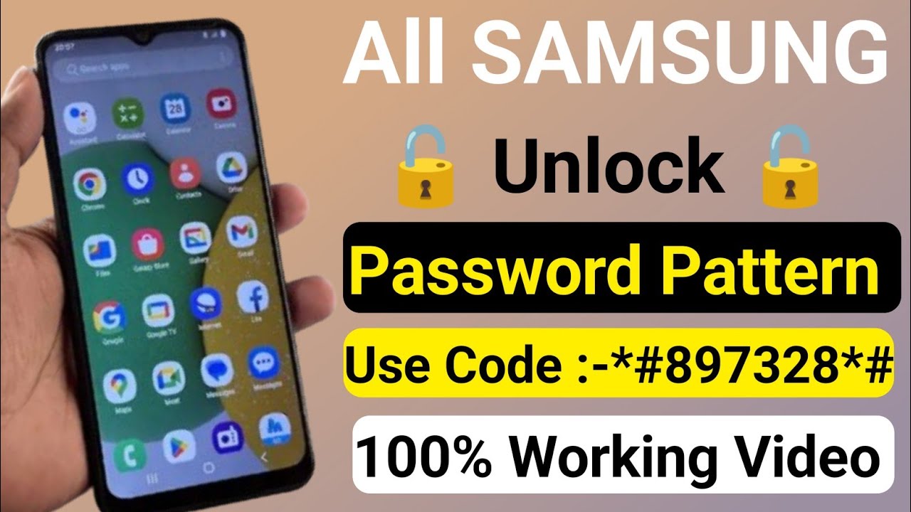 Samsung Galaxy ka lock 🔒 kaise tode | Samsung mobile ka lock 🔒 kaise ...