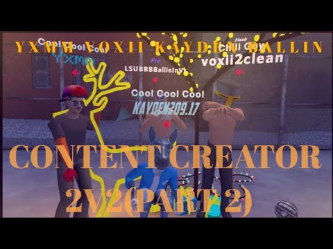 CONTENT CREATOR 2V2(feat. Kayden, Voxii,&Ballin(part 2)(big ballers vr ...