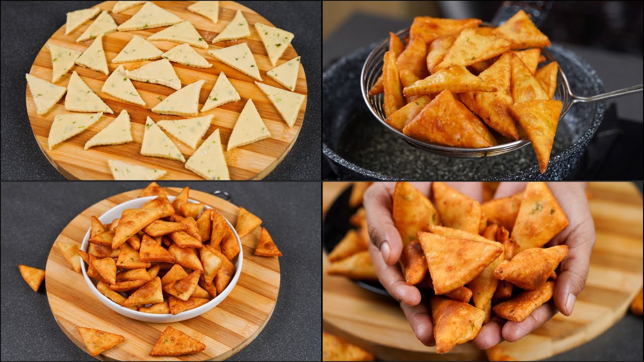 CRISPY TRIANGLE INSTANT SNACKS RECIPE | CRUNCHY INSTANT SNACKS | EASY ...