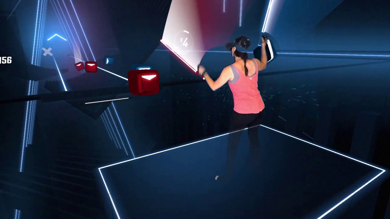 beatsaber gameplay OBS MRC from Oculus Quest, second day of testing ...