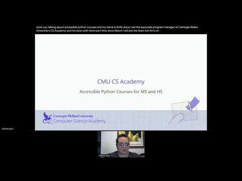 CMU CS Academy Accessible Python Courses for MS and HS - YouTube