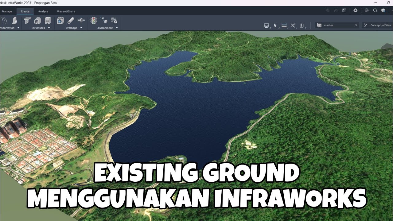 Existing Ground dalam Infraworks (tanpa data survey) - YouTube