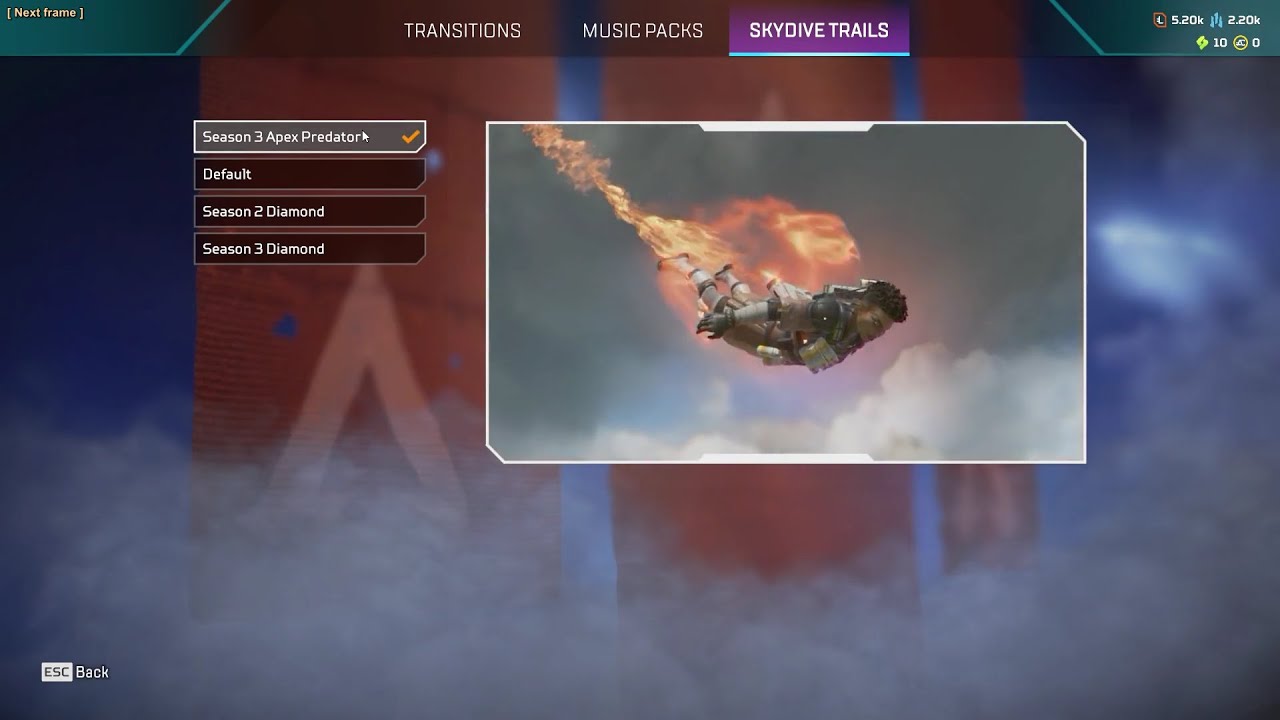 4 Heirloom,Season 3 Predator rank skydive,S12 Arena Predator,376 ...