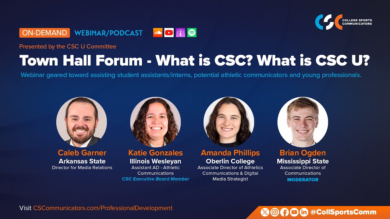 Webinar: Town Hall - What is CSC? What is CSC U? - YouTube