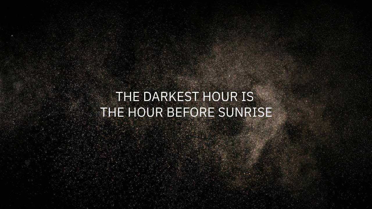 3.THE DARKEST HOUR..3-hour black screen with white noise for study and ...